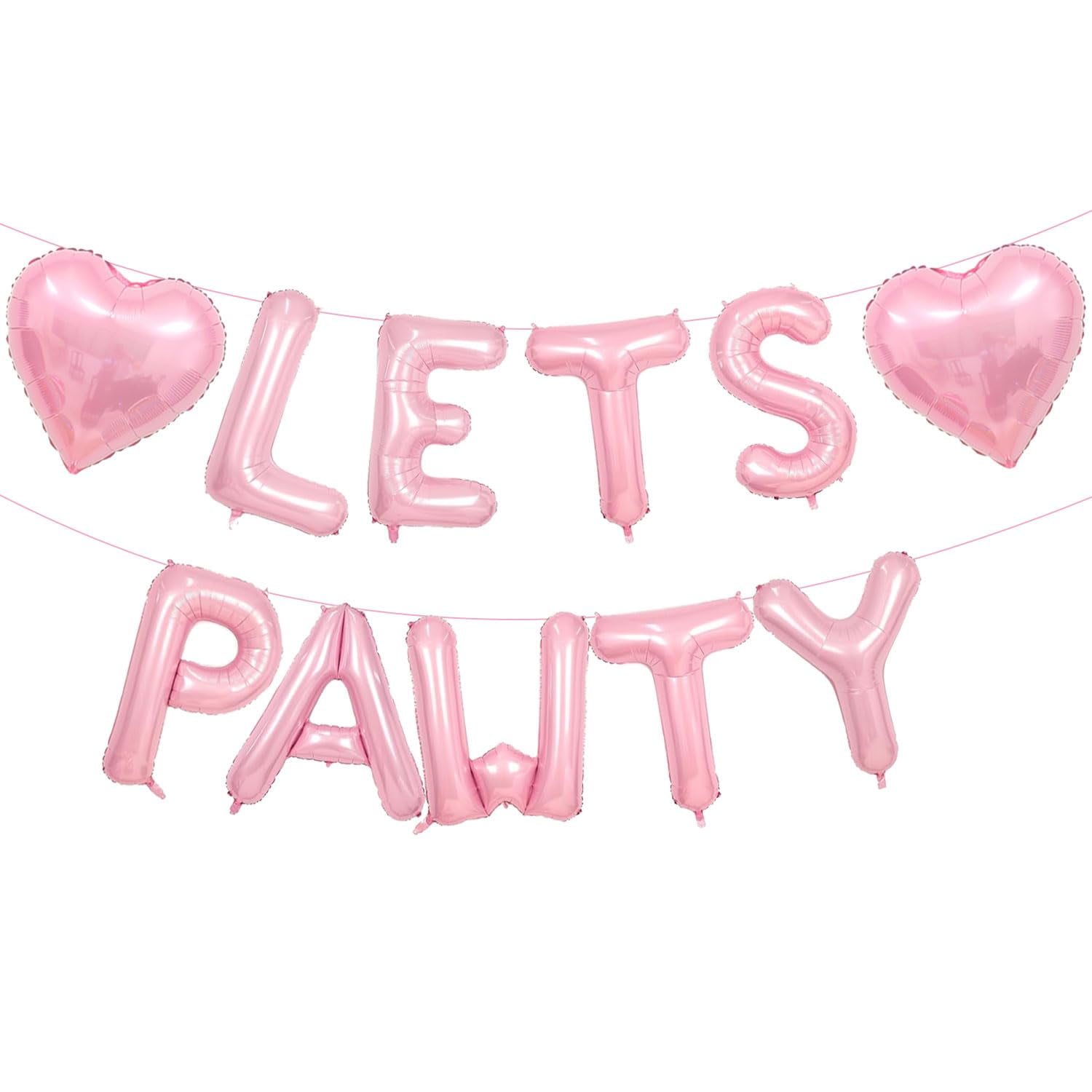 Lets Pawty Dog Balloons KEF16 Banner for Dog Birthday Decorations 16 ...