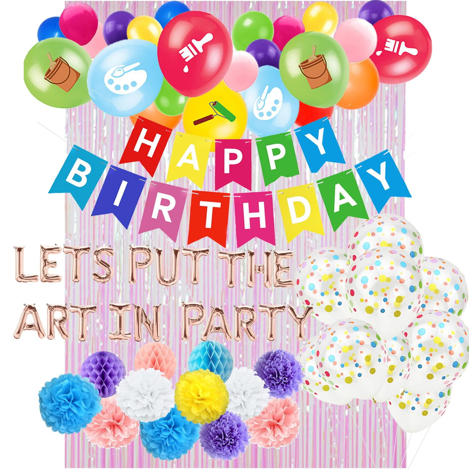 Lets Put The Art In Party, Art Party Painting Birthday Party Artist ...