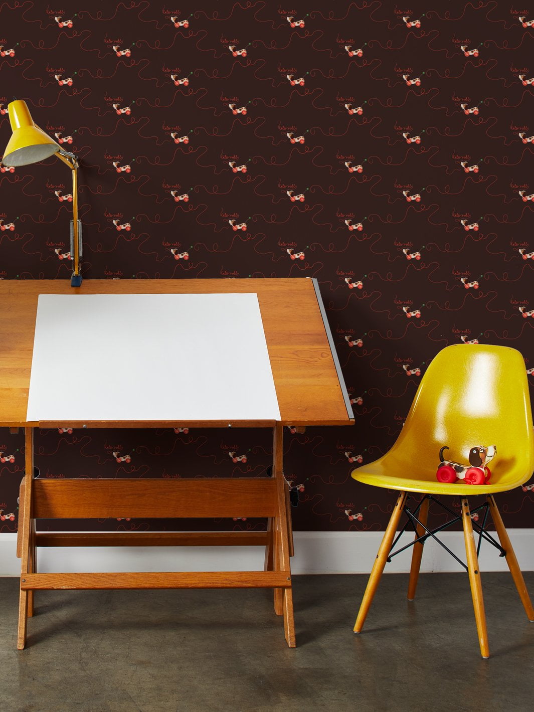 Lets Roll Long Rope Removable Vinyl Wallpaper By Fisher-Price - Cacao ...