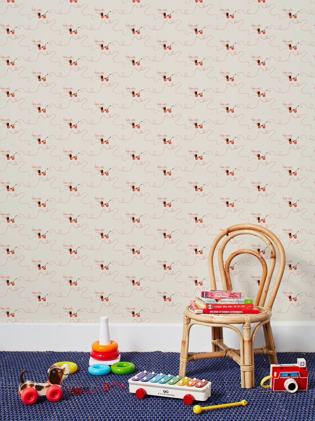 Lets Roll Long Rope Removable Vinyl Wallpaper By Fisher-Price - Off ...