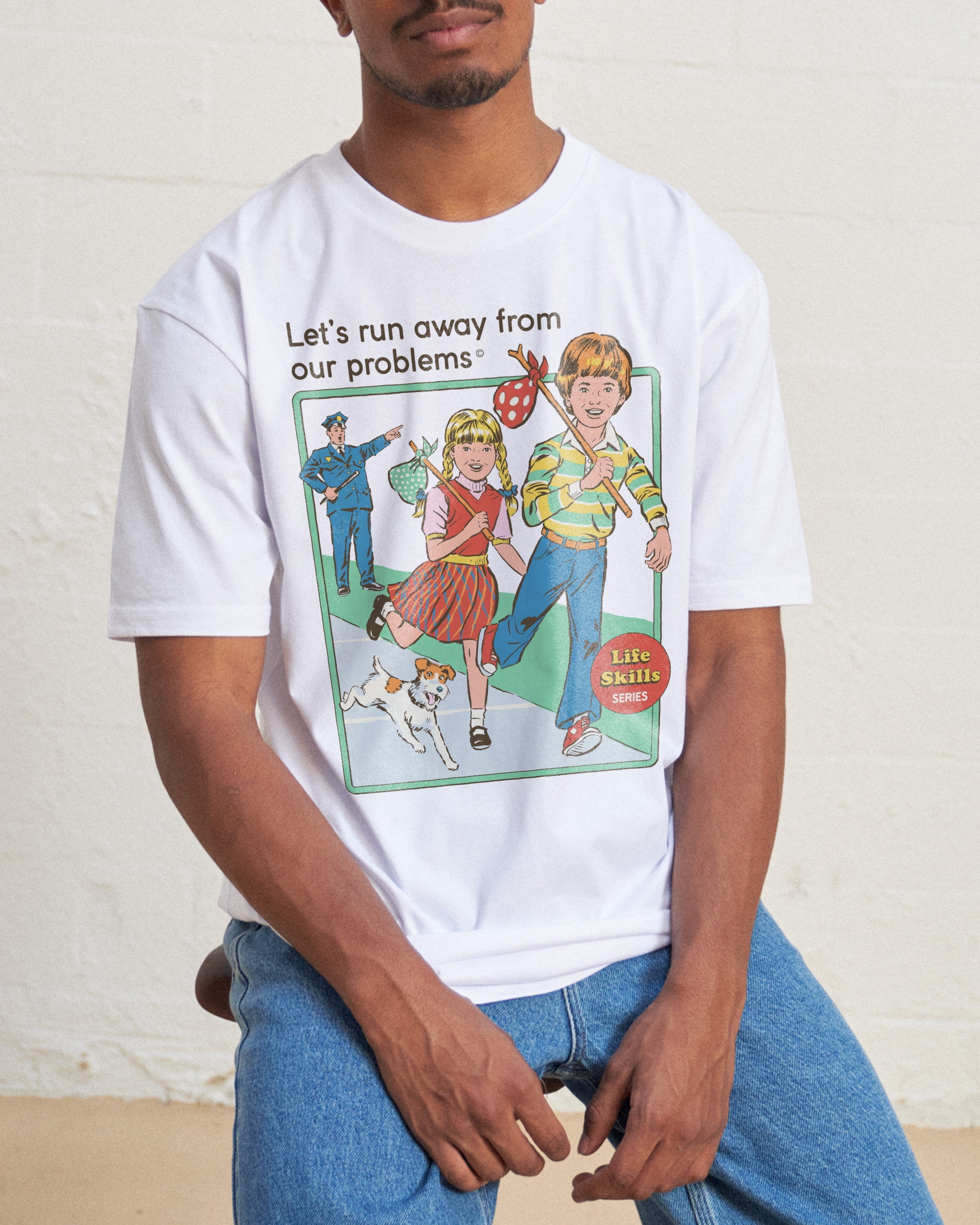 Lets Run Away T-Shirt - Walmart.com