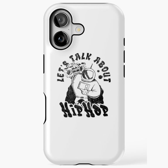 Lets Talk About Hip Hop Inspired Bold Retro Tribute Artwork iPhone Case ...