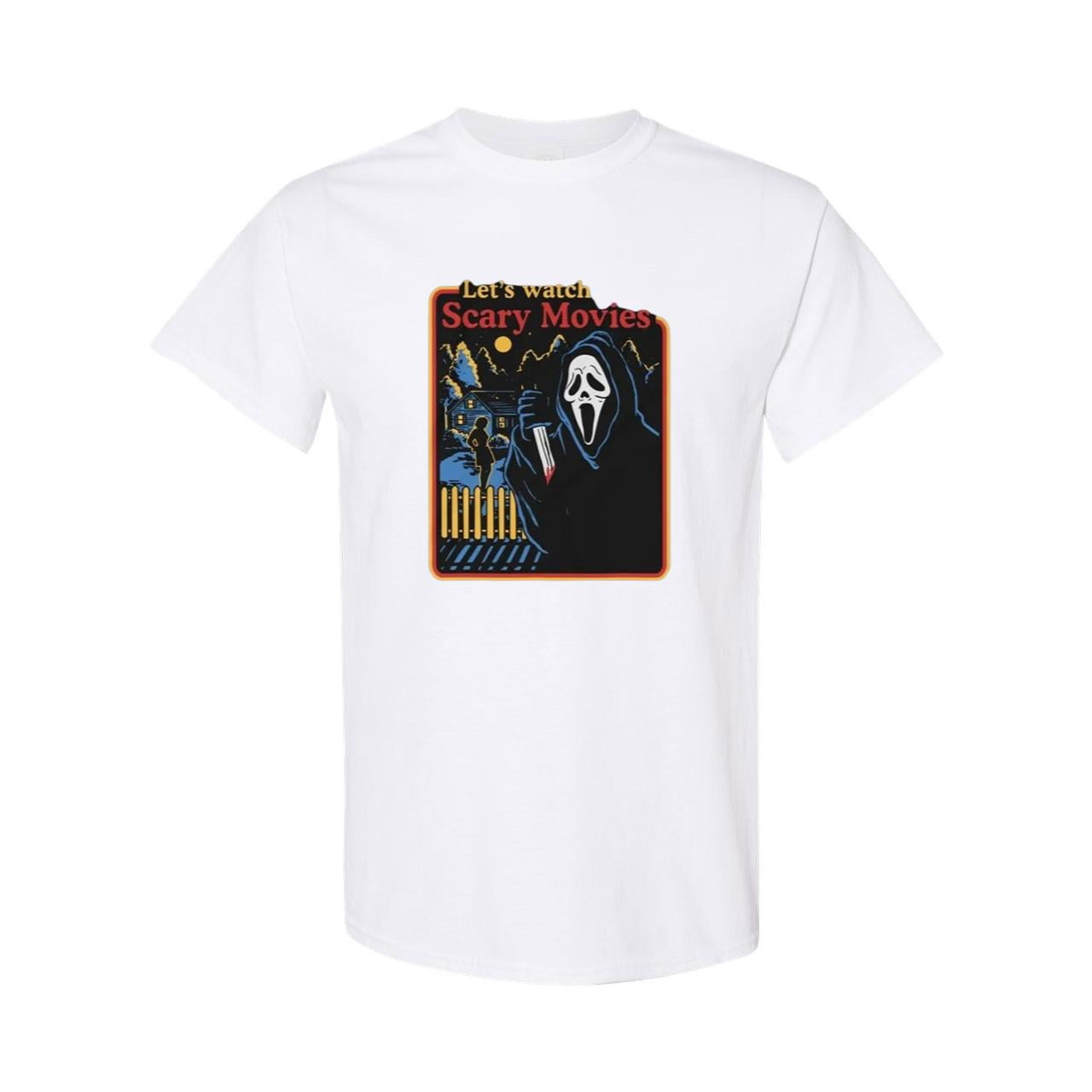 Lets Watch Scary Movies Shirt Ghostface Scream Ghost Face Halloween ...
