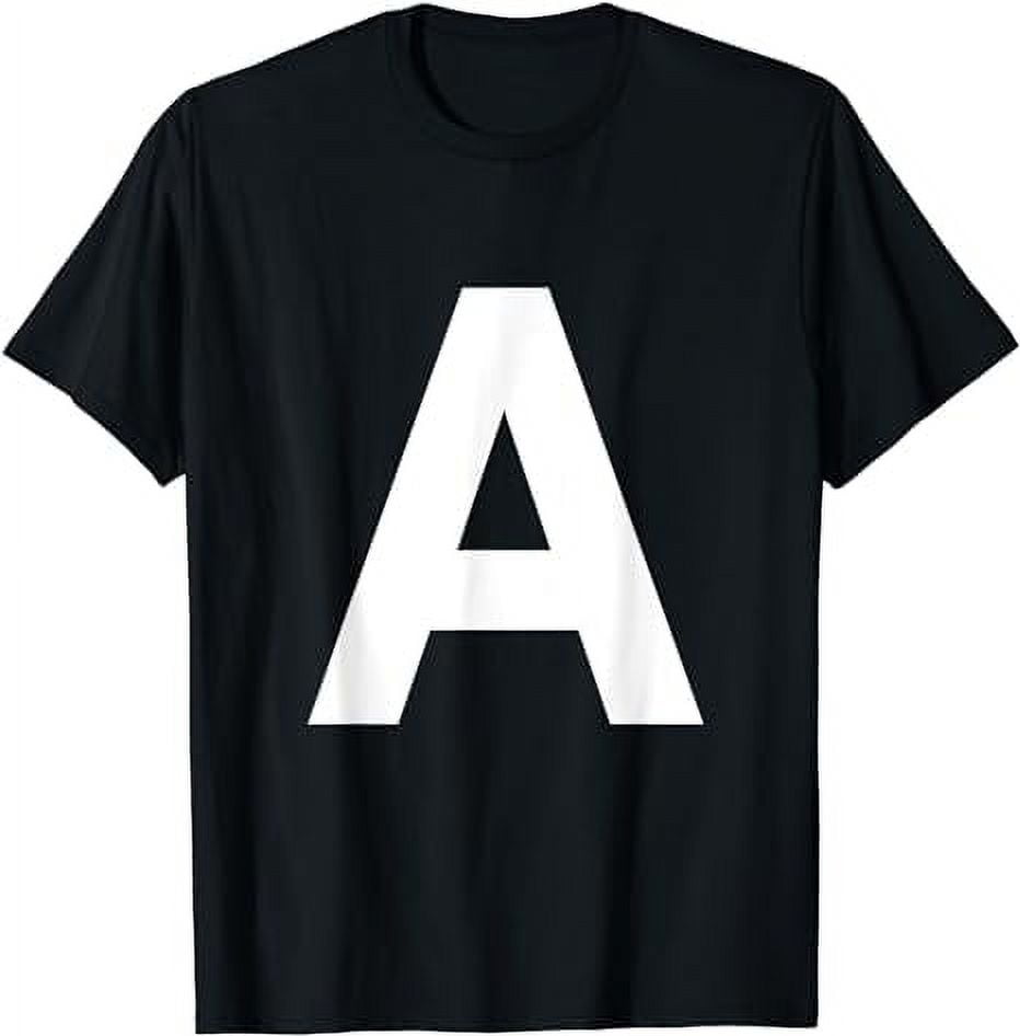 Letter A Capital Alphabet Monogram Initial ABC T-Shirt - Walmart.com