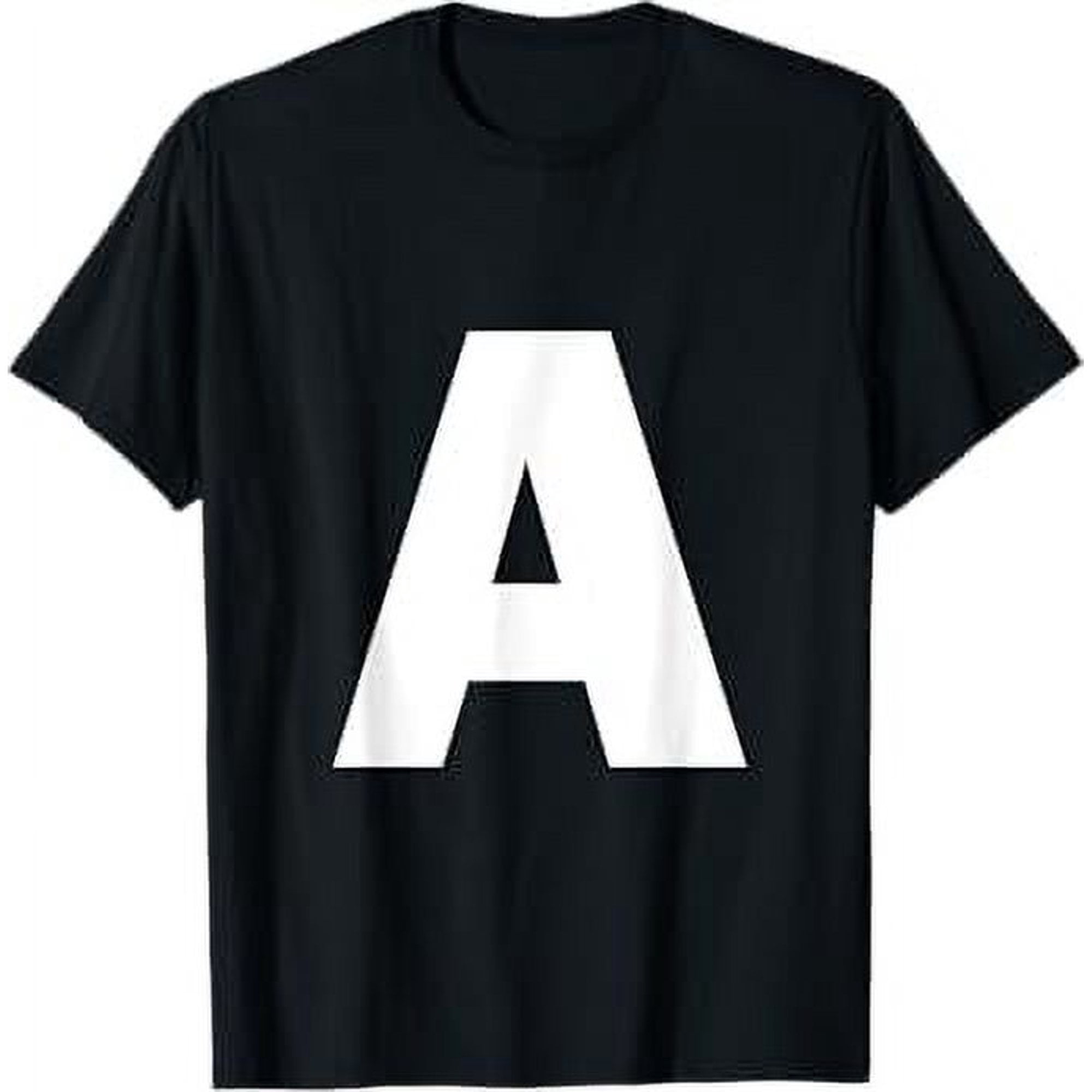 Letter A Capital Alphabet Monogram Initial T-Shirt - Walmart.com