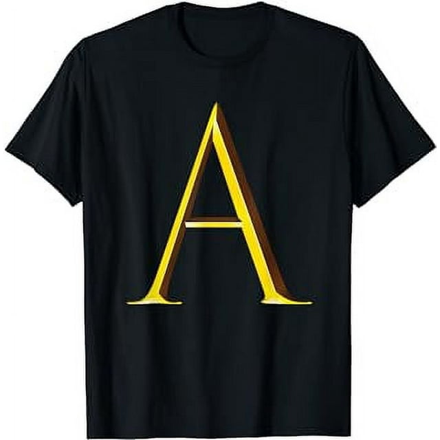 Letter A Capital Alphabet Monogram Initial T-Shirt - Walmart.com