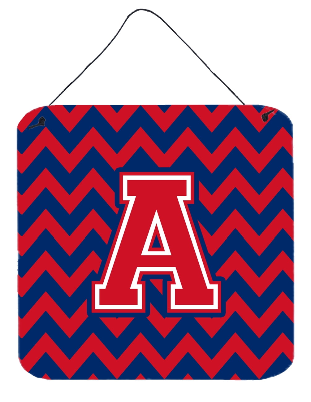 Caroline's Treasures CJ1054-ADS66 Letter A Chevron Yale Blue and ...