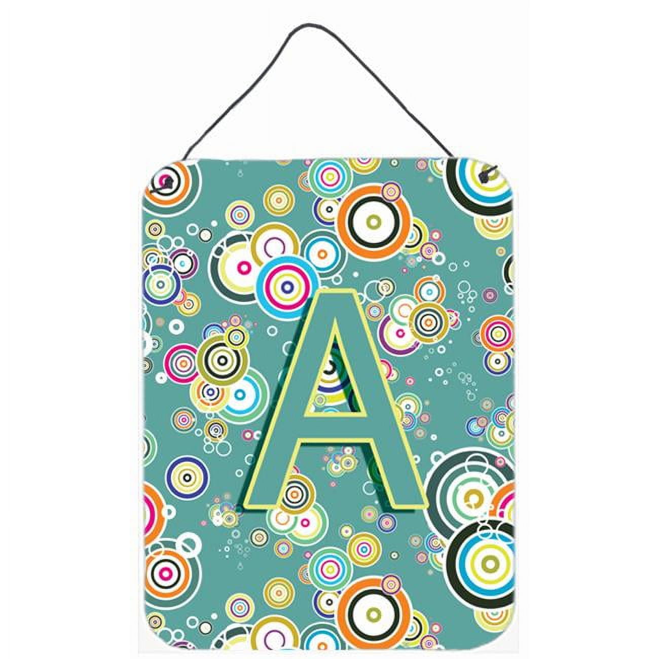Letter A Circle Circle Teal Initial Alphabet Wall and Door Hanging ...