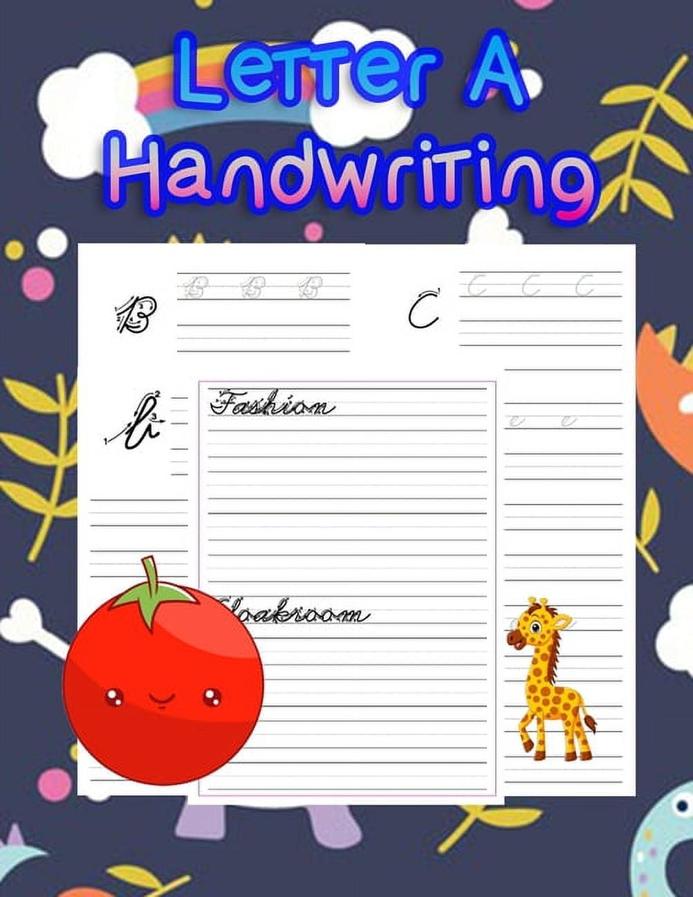 Letter A Handwriting: handwriting tracing workbook-handwriting practice ...