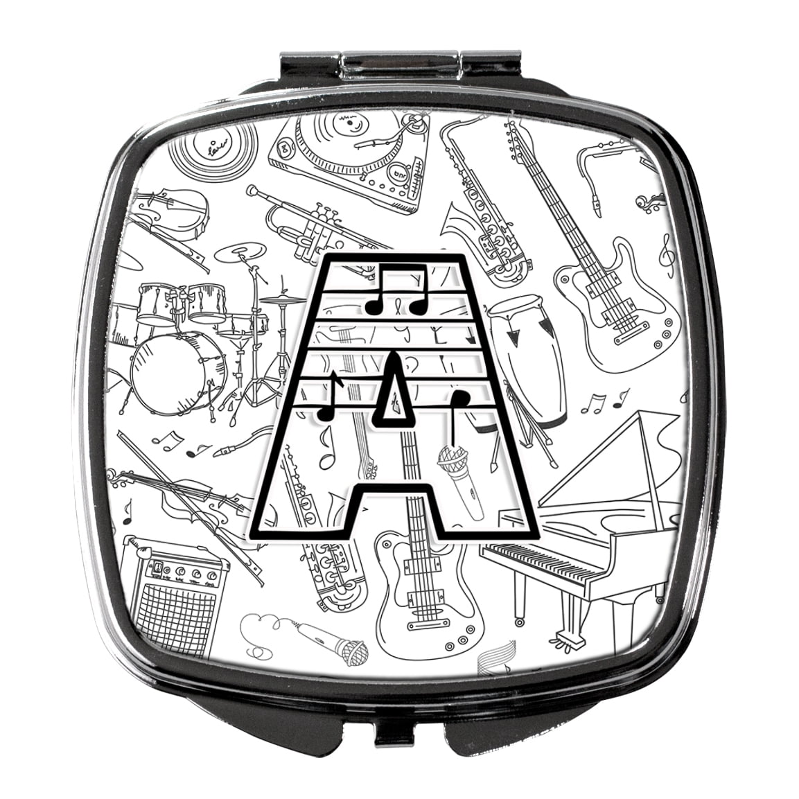 Letter A Musical Note Letters Compact Mirror - Walmart.com