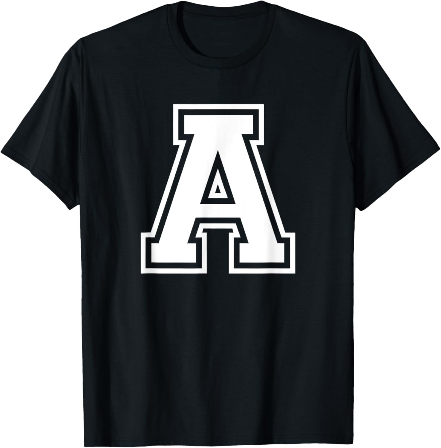 Letter A Name Initial Varsity Alphabet Monogram T-Shirt - Walmart.com