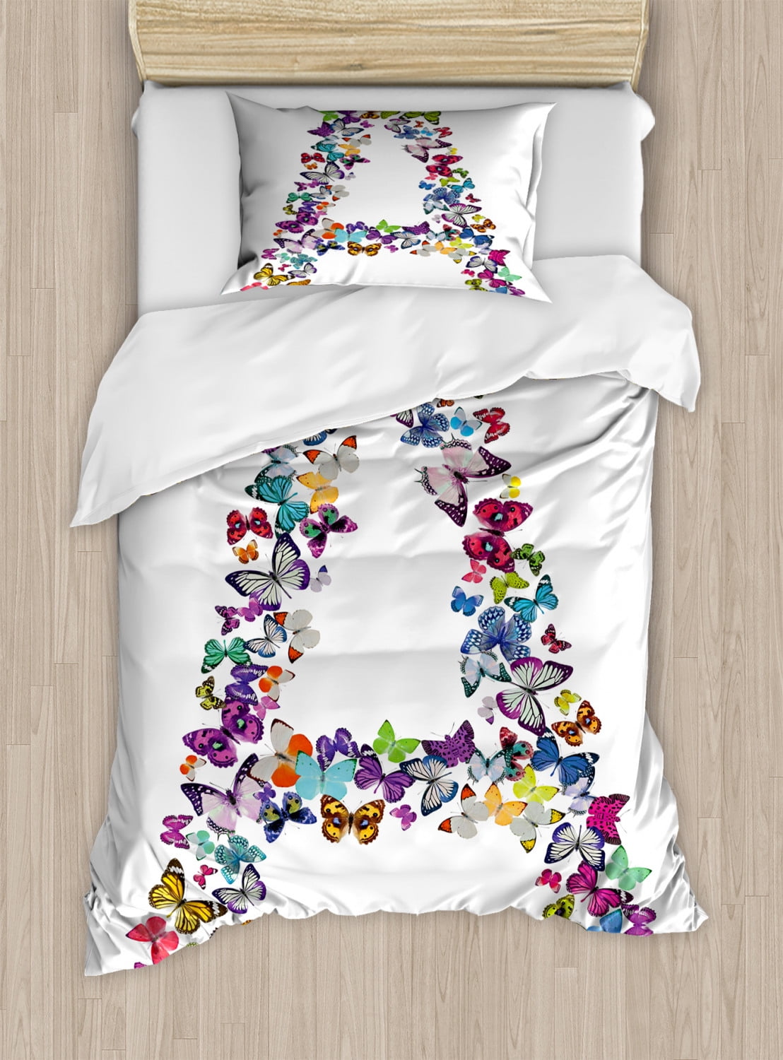 Letter A Twin Size Duvet Cover Set, The First Letter of the Alphabet in ...