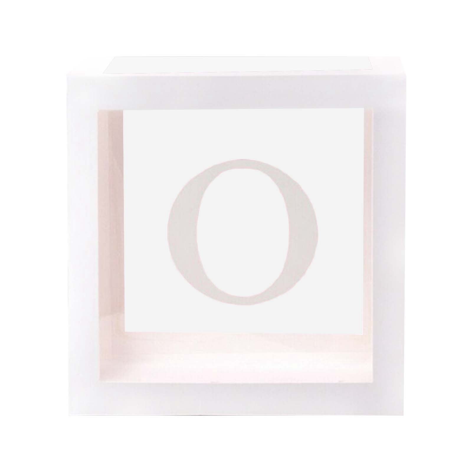 Letter A-Z Cube Transparent Gift Boxes Balloon Box for Wedding Birthday ...