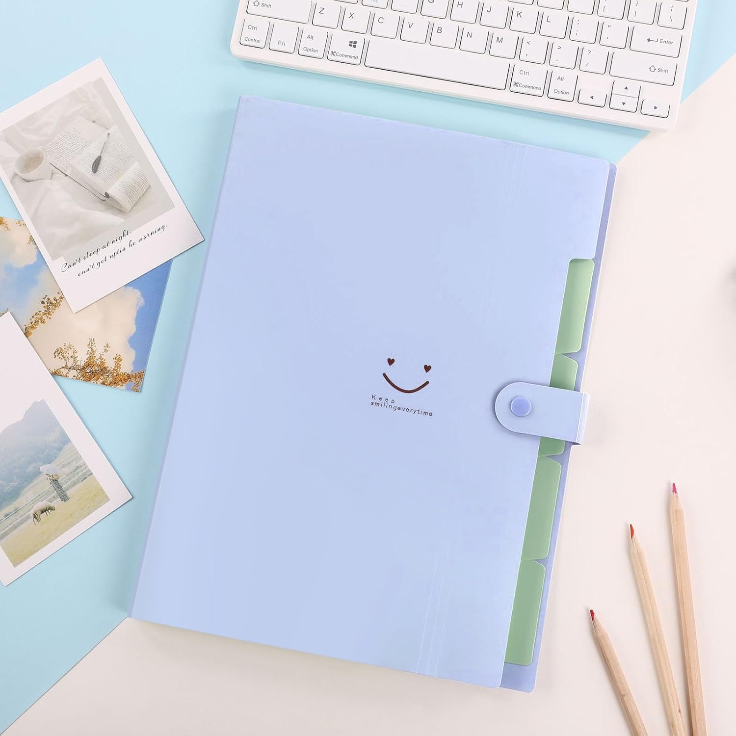 Letter A4 Paper Expanding File Folder Pockets Accordion Document ...