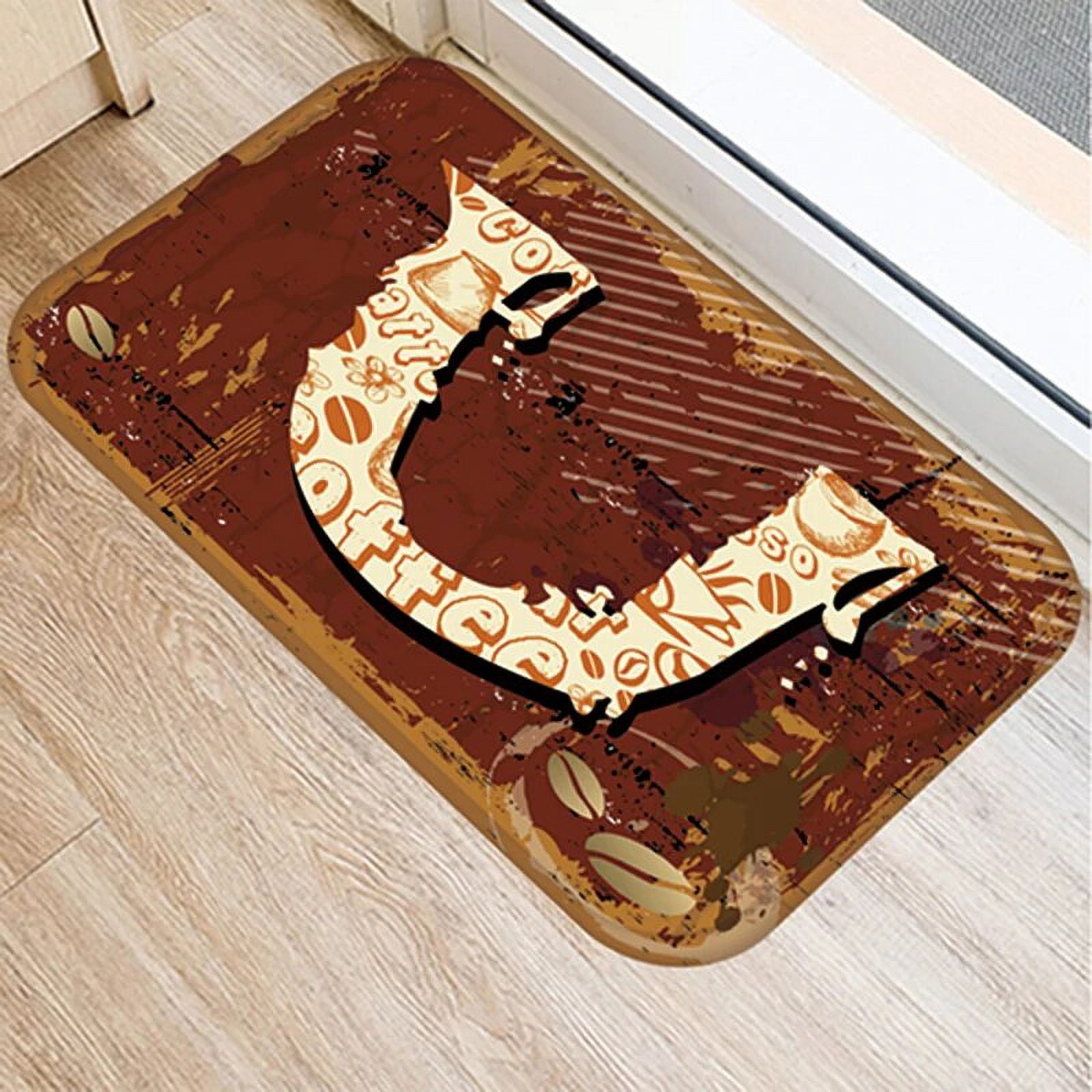 Letter Anti-Slip Doormat Kitchen Mat Coffee Letters Floor Carpet ...