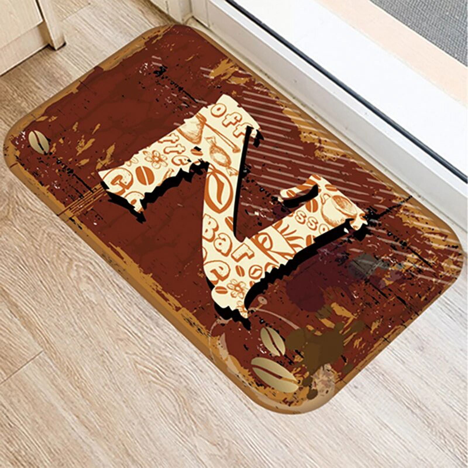 Letter Anti-Slip Doormat Kitchen Mat Coffee Letters Floor Carpet ...