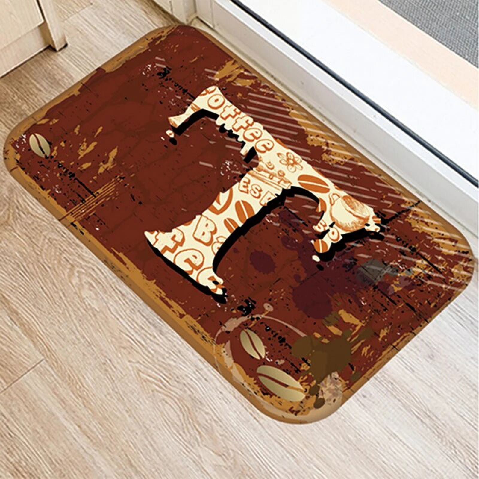 Letter Anti-Slip Doormat Kitchen Mat Coffee Letters Floor Carpet ...