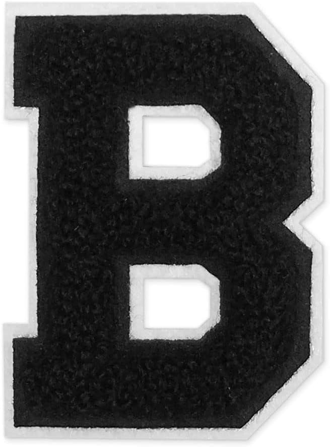 Letter B - 2-1/2" Chenille Stitch Varsity Iron-On Patch by pc, TR-12154 ...