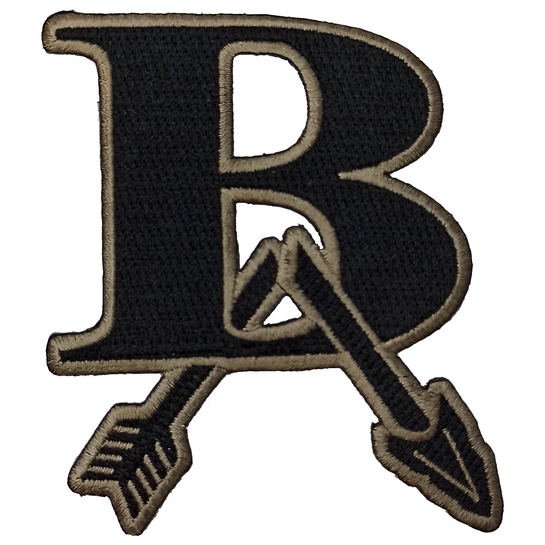 Letter B Black Embroidered Patch Sew-on - Walmart.com