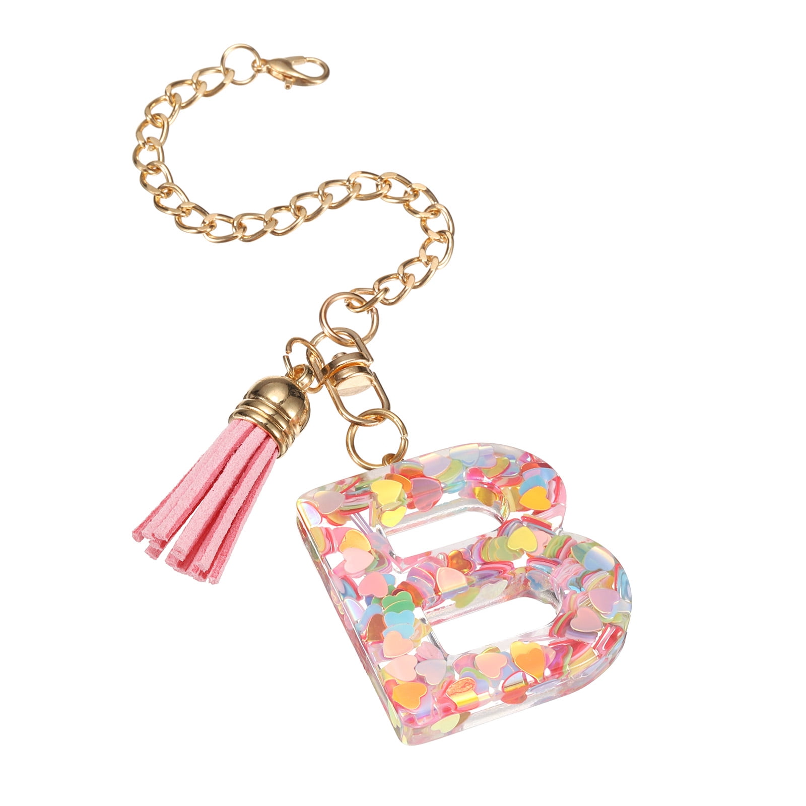 Letter B Cup Chain, Bag Chain, Key Chain, Cute Decor Accessories (Heart ...