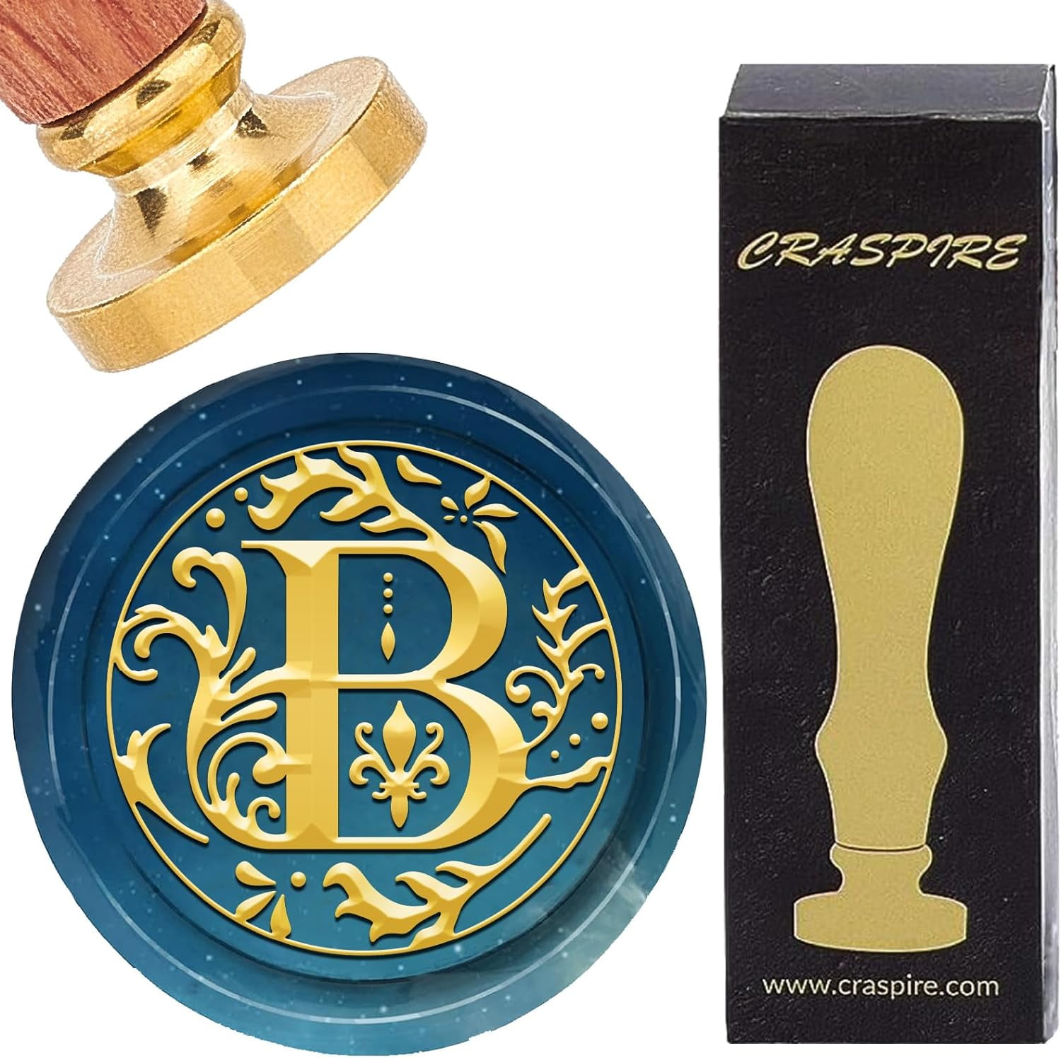 Letter B Sealing Wax Stamp Retro Alphabet Initials Wax Seal Stamp ...