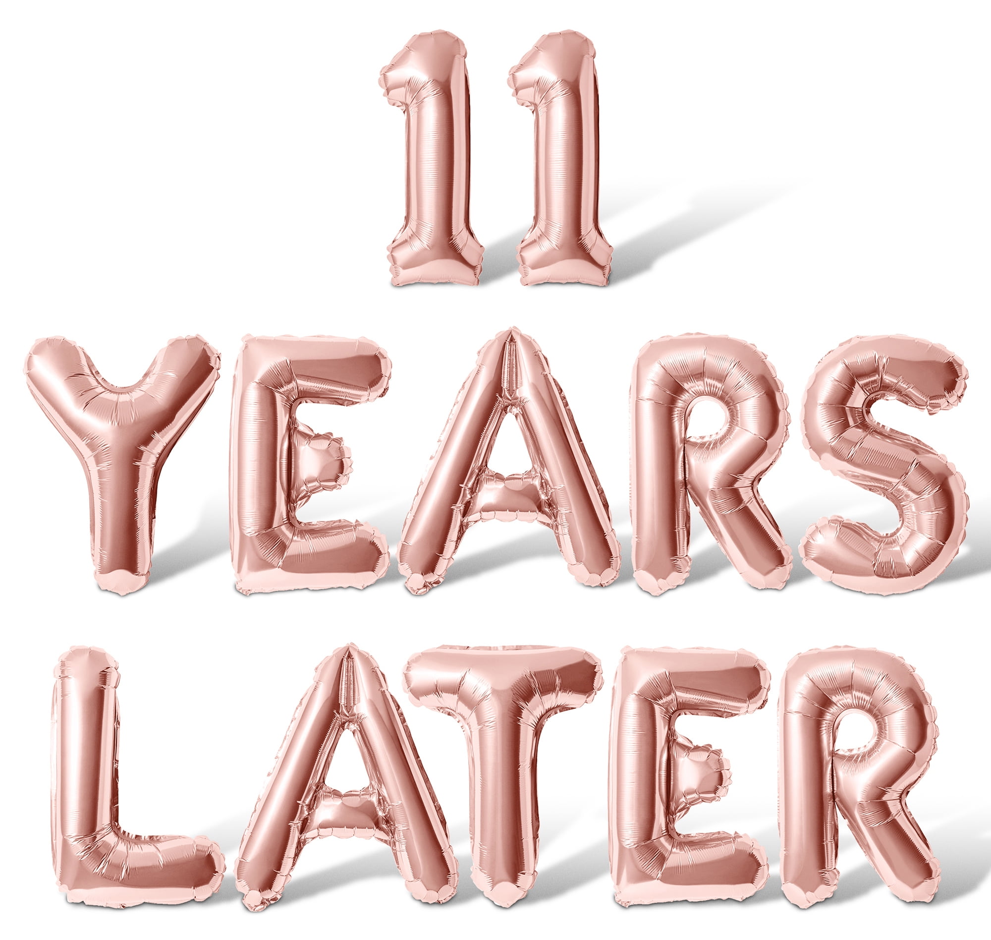 Letter Balloons - 11 YEARS LATER 16" Inch Alphabet Letters Foil Mylar ...