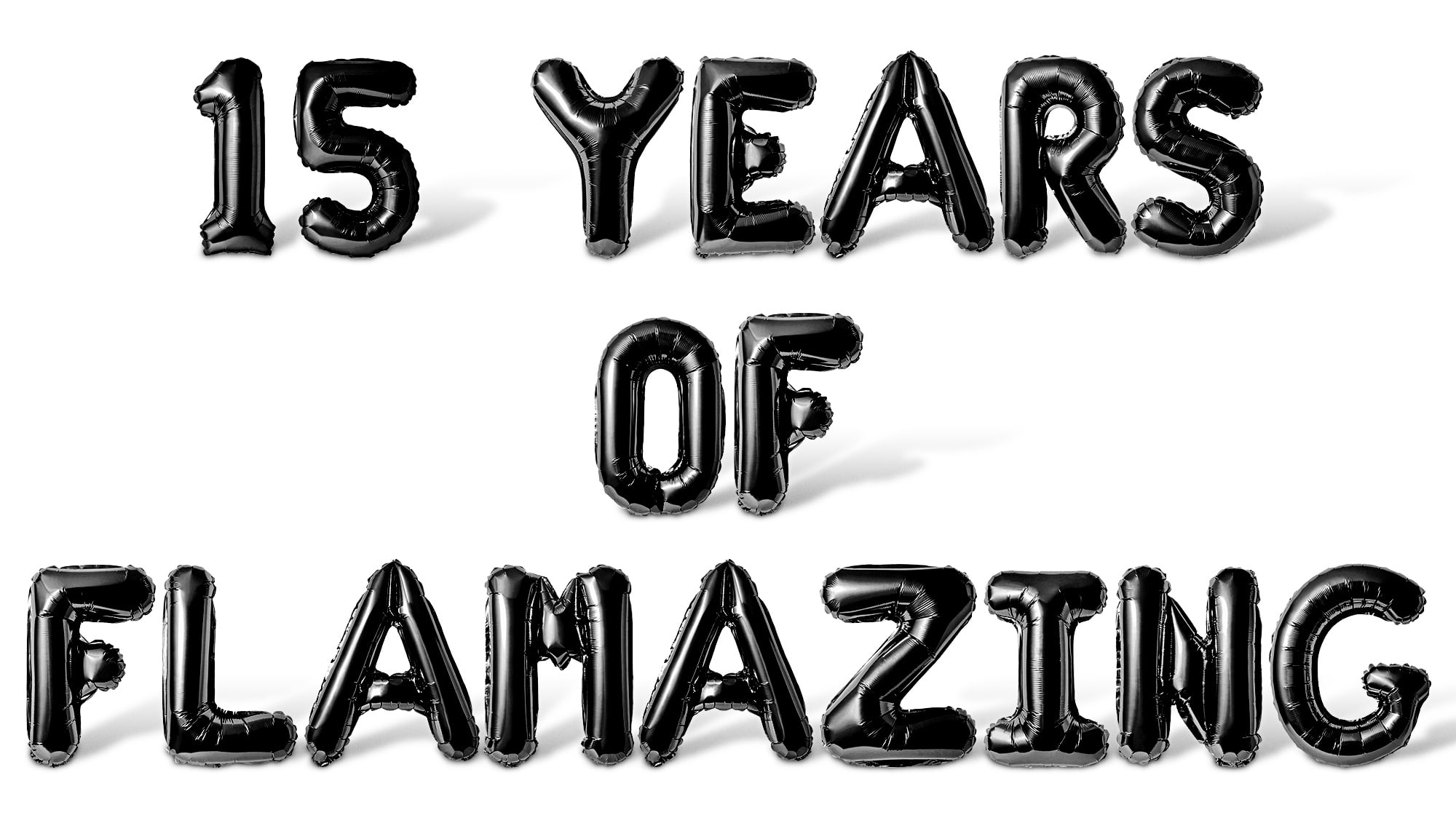 Letter Balloons - 15 YEARS OF FLAMAZING 16" Inch Alphabet Letters Foil ...