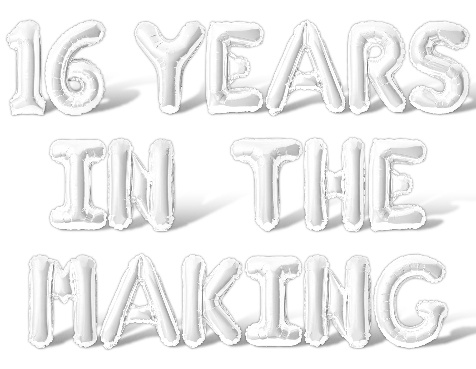 Letter Balloons - 16 YEARS OF FLAMAZING 16" Inch Alphabet Letters Foil ...