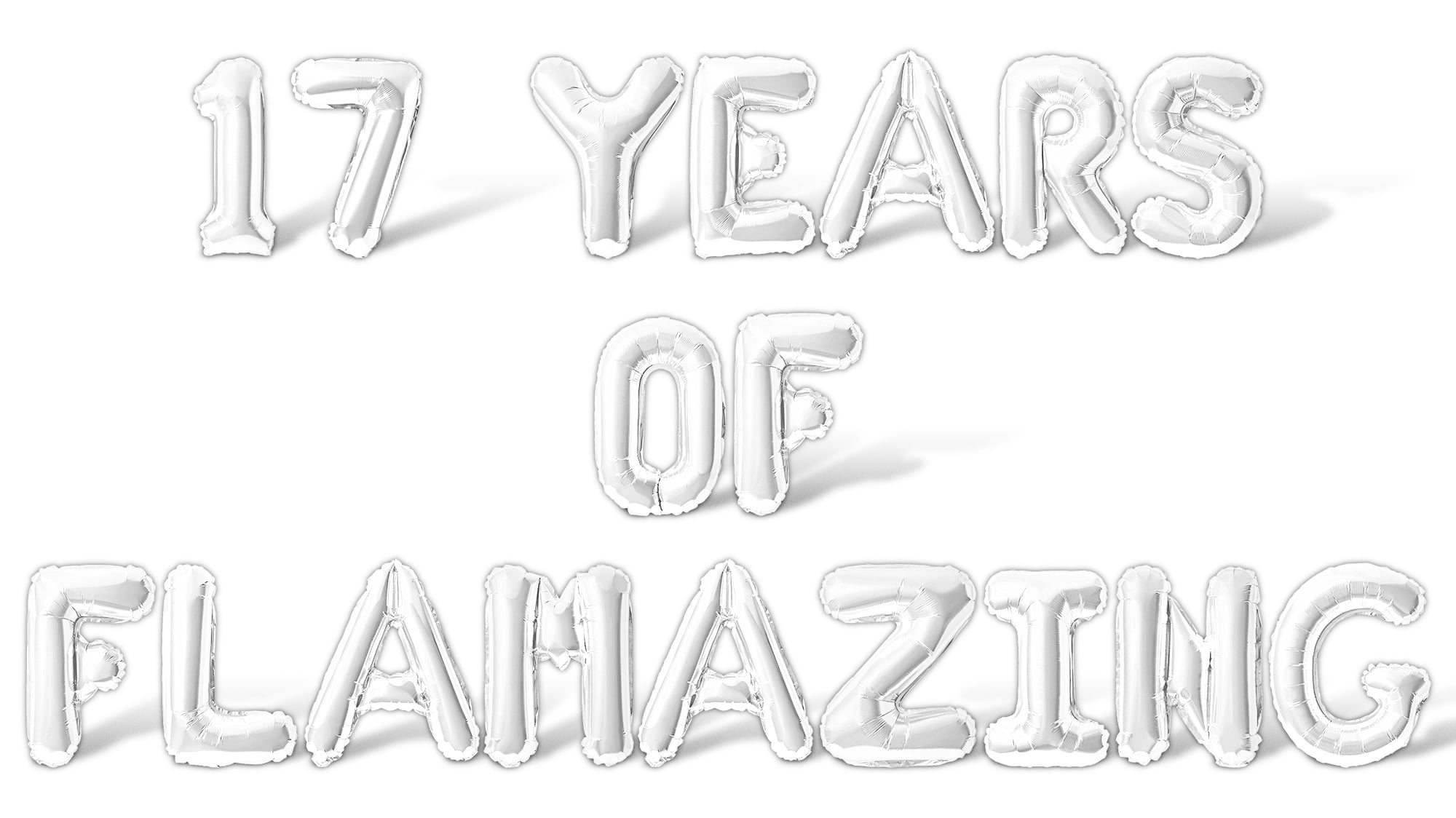 Letter Balloons - 17 YEARS OF FLAMAZING 16" Inch Alphabet Letters Foil ...