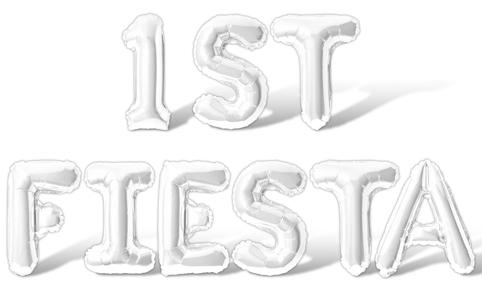 Letter Balloons - 1ST FIESTA 16" Inch Alphabet Letters Foil Mylar ...