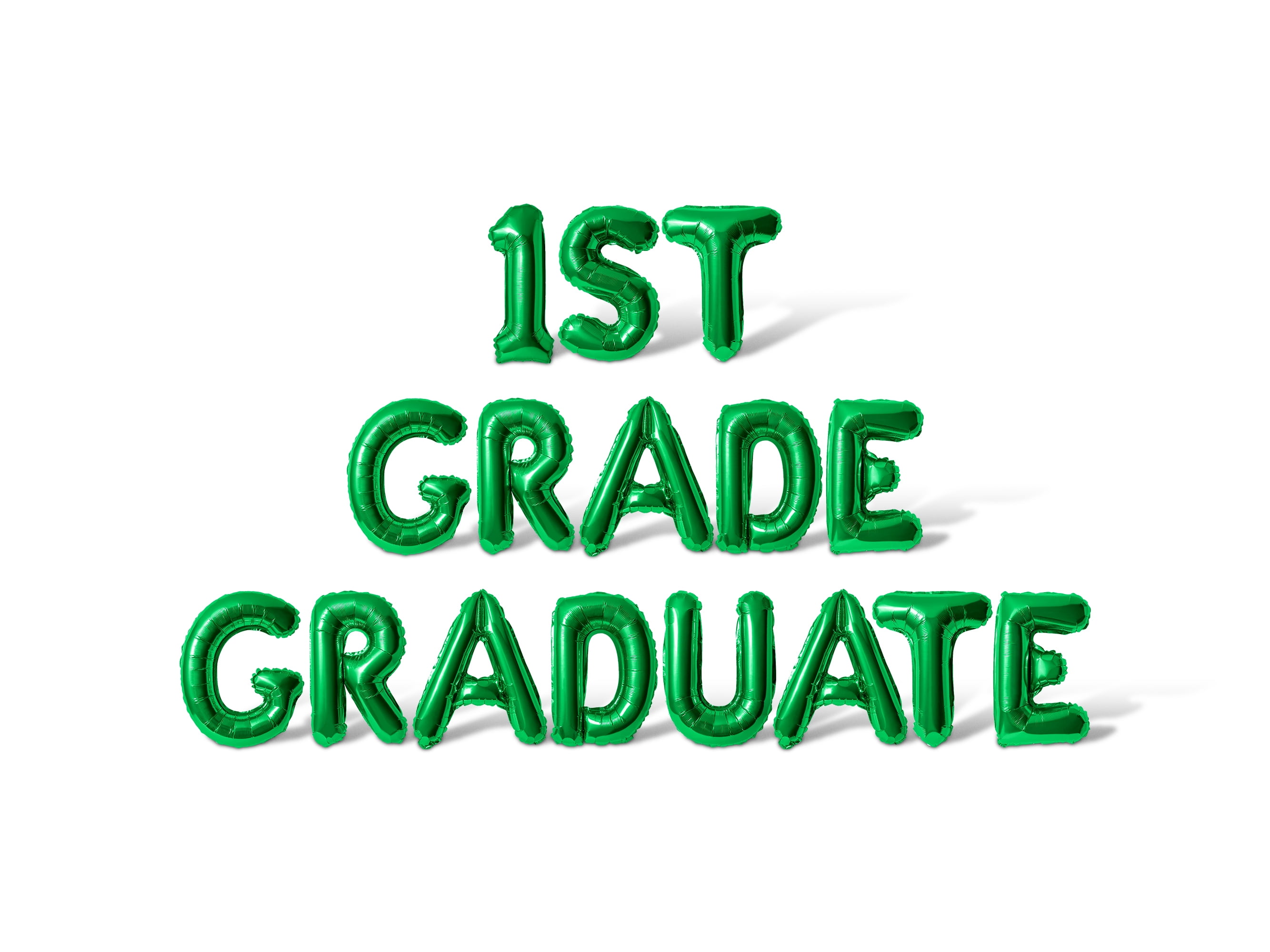 Letter Balloons - 1ST GRADE GRADUATE 16" Inch Alphabet Letters Foil ...