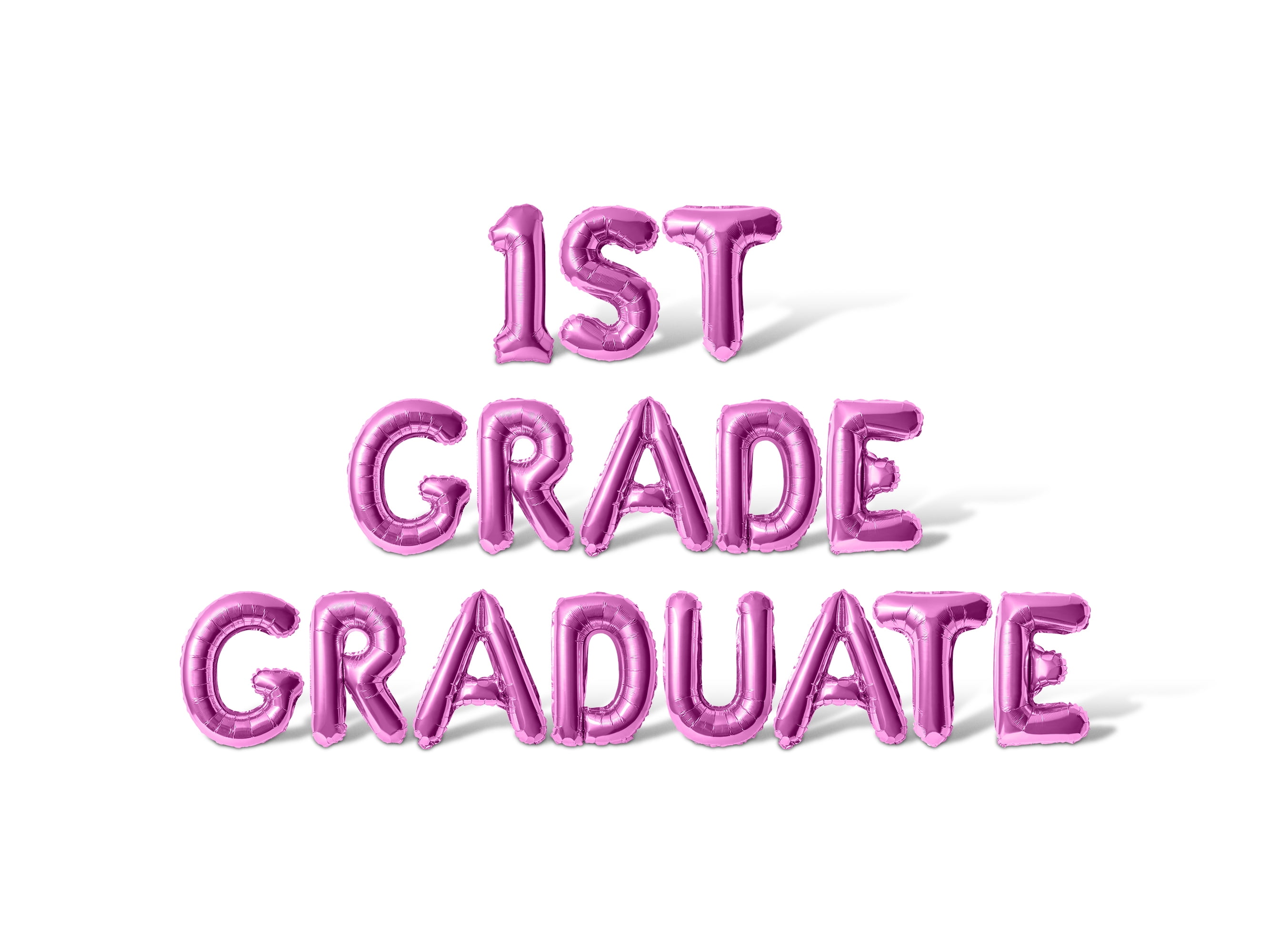 Letter Balloons - 1ST GRADE GRADUATE 16" Inch Alphabet Letters Foil ...
