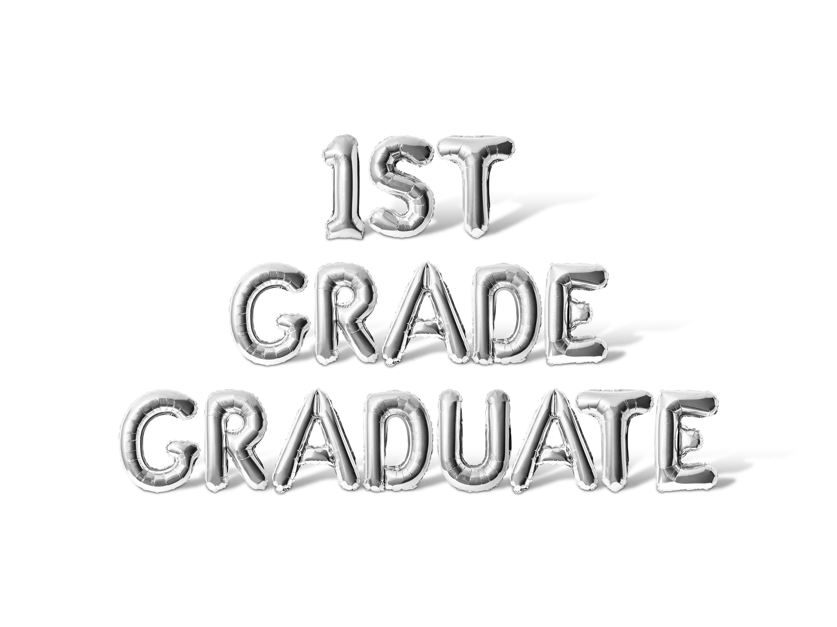 Letter Balloons - 1ST GRADE GRADUATE 16" Inch Alphabet Letters Foil ...