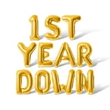 Letter Balloons - 1ST YEAR DOWN 16" Inch Alphabet Letters Foil Mylar ...