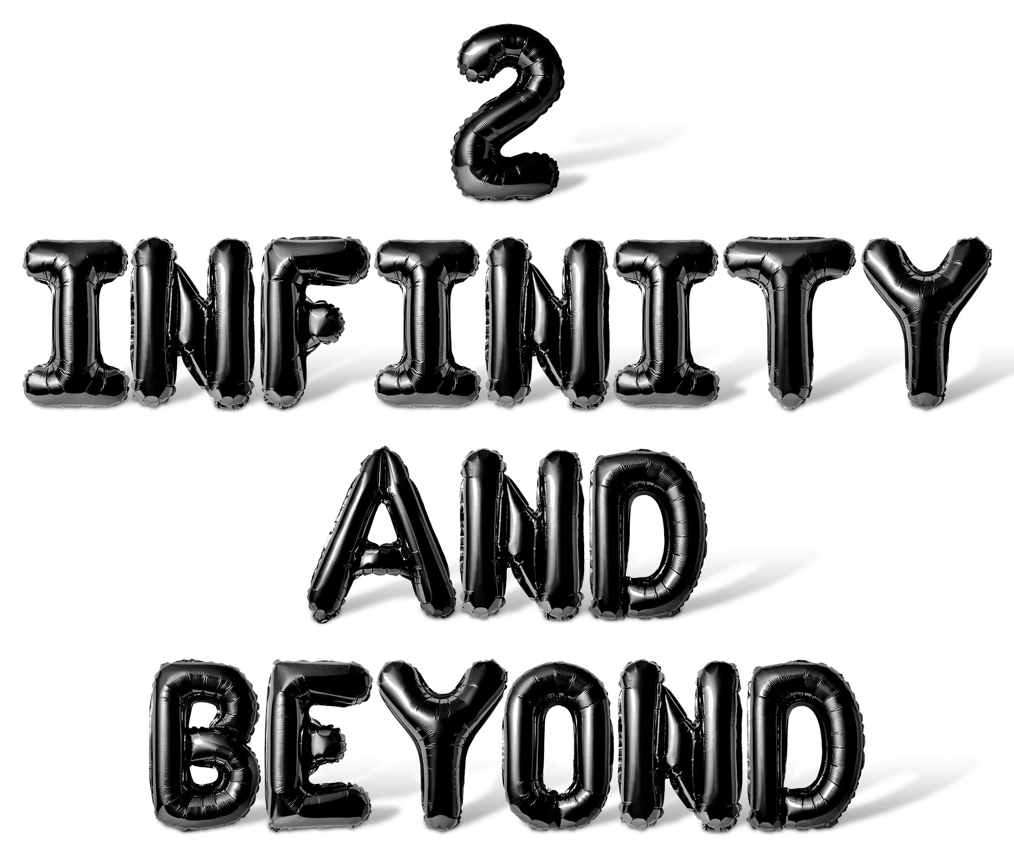 Letter Balloons - 2 INFINITY AND BEYOND 16" Inch Alphabet Letters Foil ...
