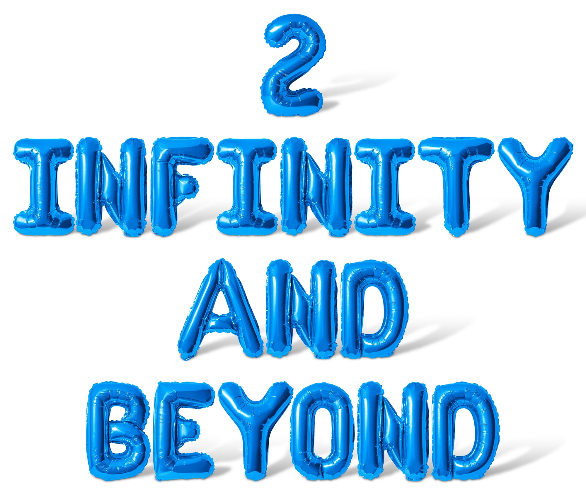 Letter Balloons - 2 INFINITY AND BEYOND 16" Inch Alphabet Letters Foil ...