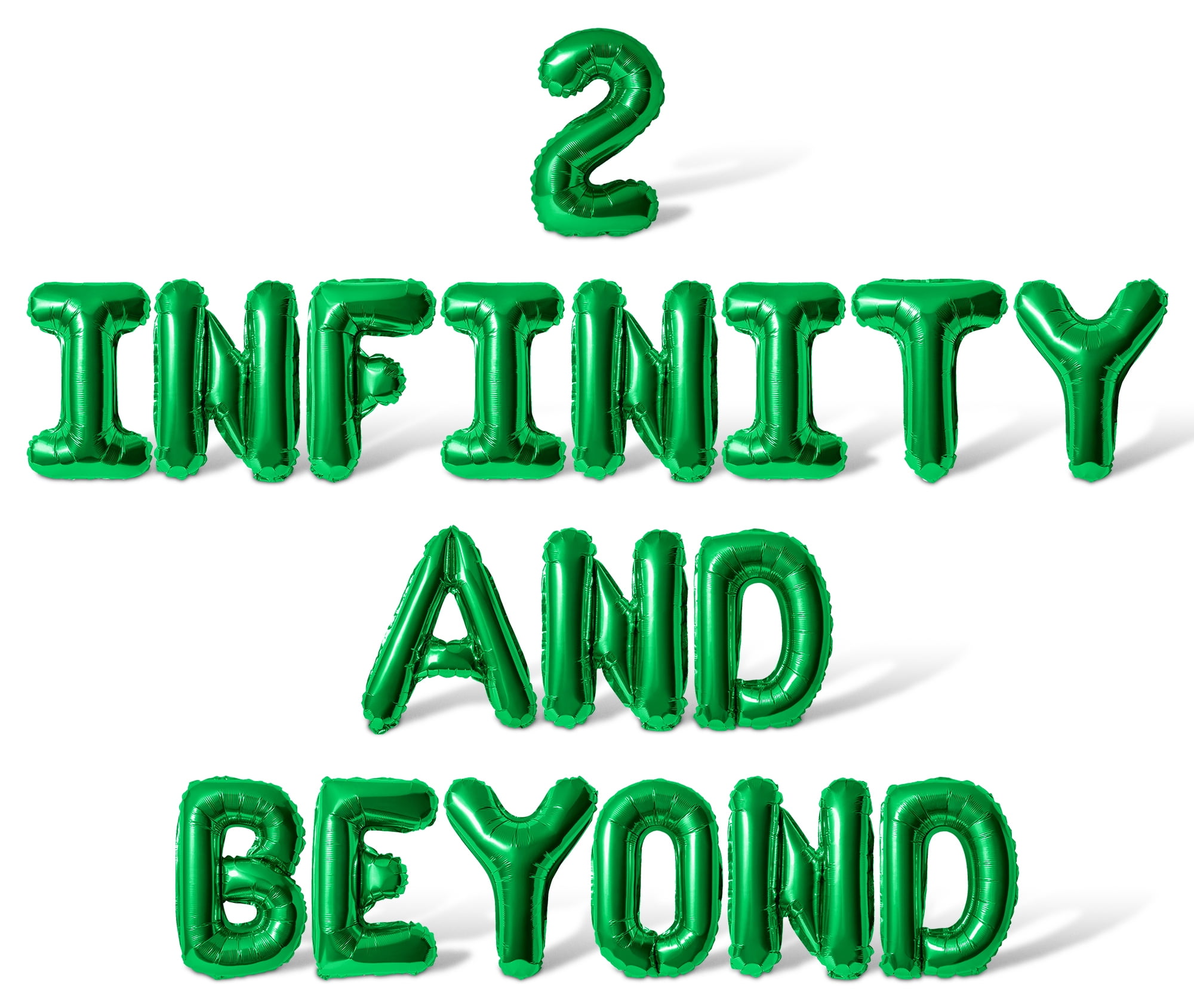 Letter Balloons - 2 INFINITY AND BEYOND 16" Inch Alphabet Letters Foil ...