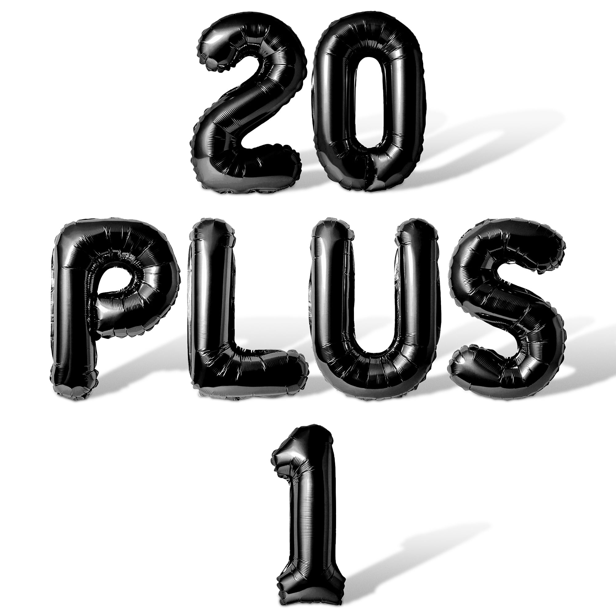 Letter Balloons - 20 PLUS 1 16" Inch Alphabet Letters Foil Mylar ...