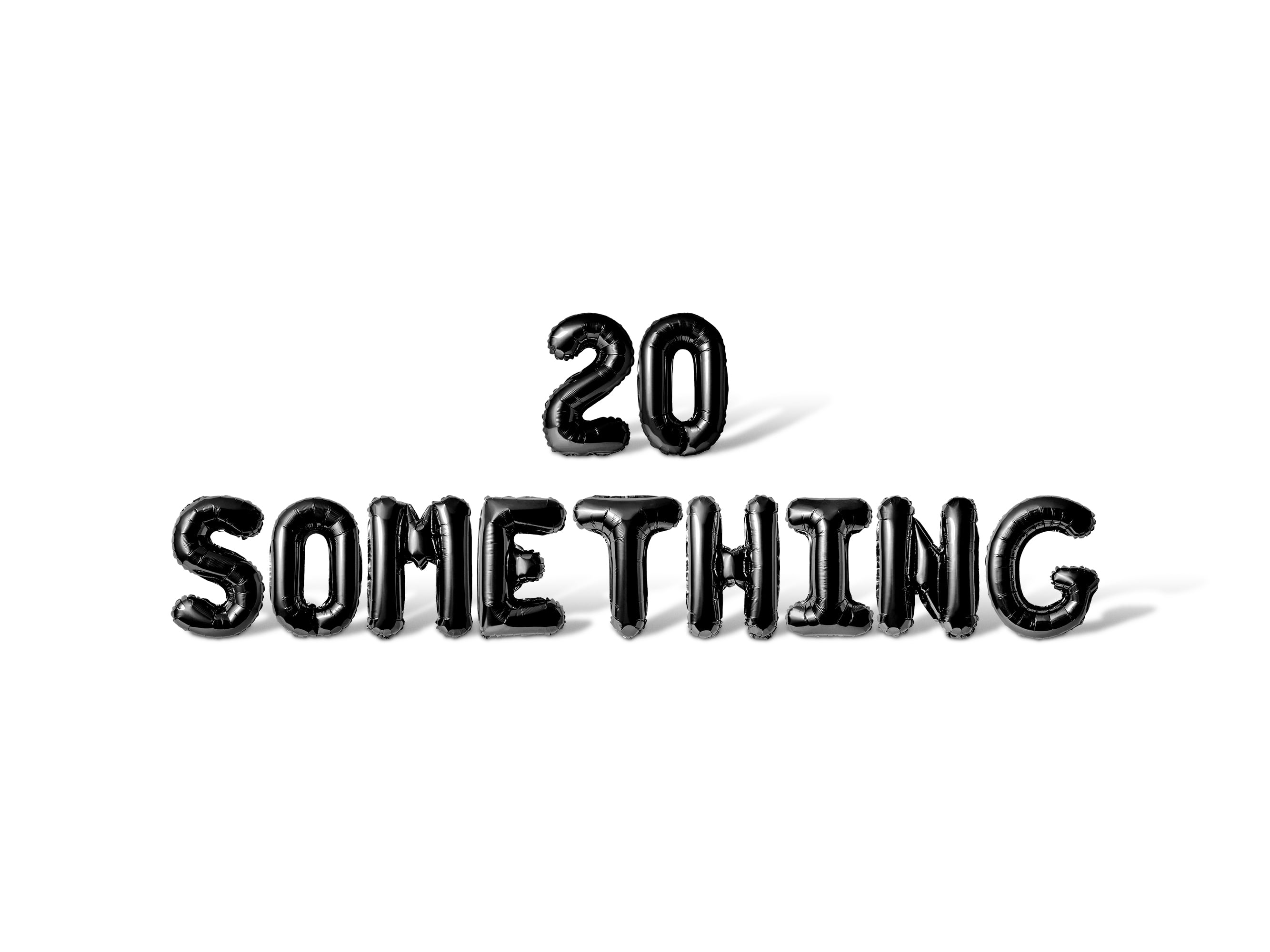 Letter Balloons - 20 SOMETHING 16" Inch Alphabet Letters Foil Mylar ...