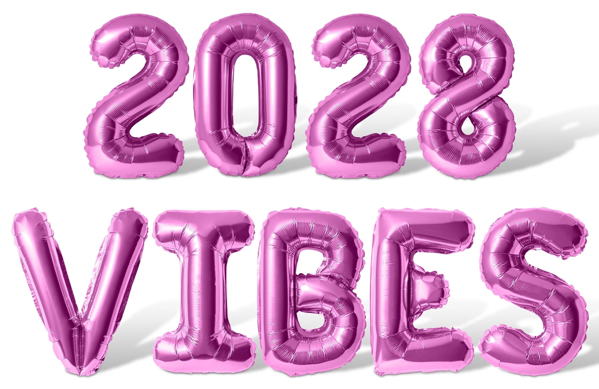 Letter Balloons - 2028 VIBES 16" Inch Alphabet Letters Foil Mylar ...