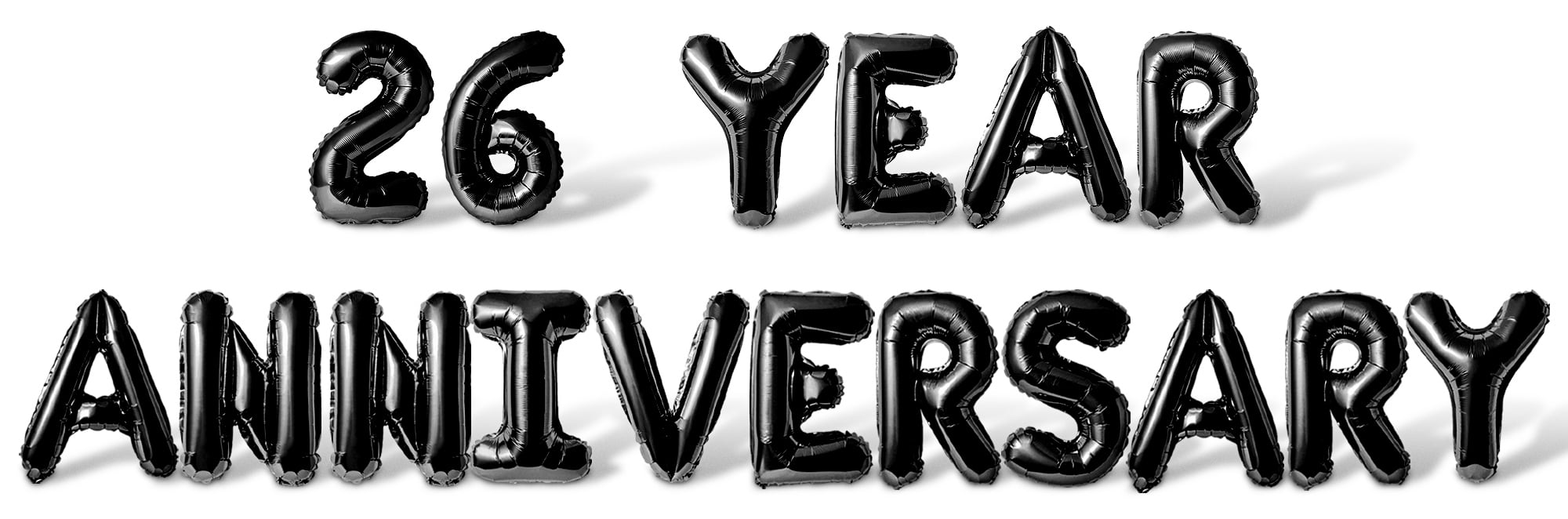 Letter Balloons - 26 YEAR ANNIVERSARY 16" Inch Alphabet Letters Foil ...