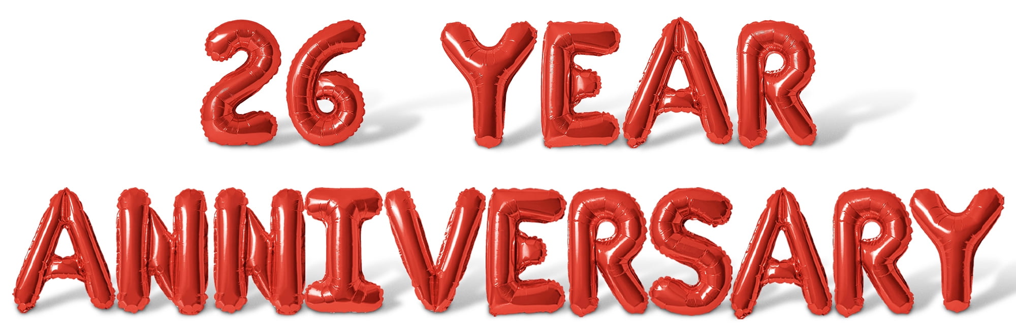 Letter Balloons - 26 YEAR ANNIVERSARY 16" Inch Alphabet Letters Foil ...