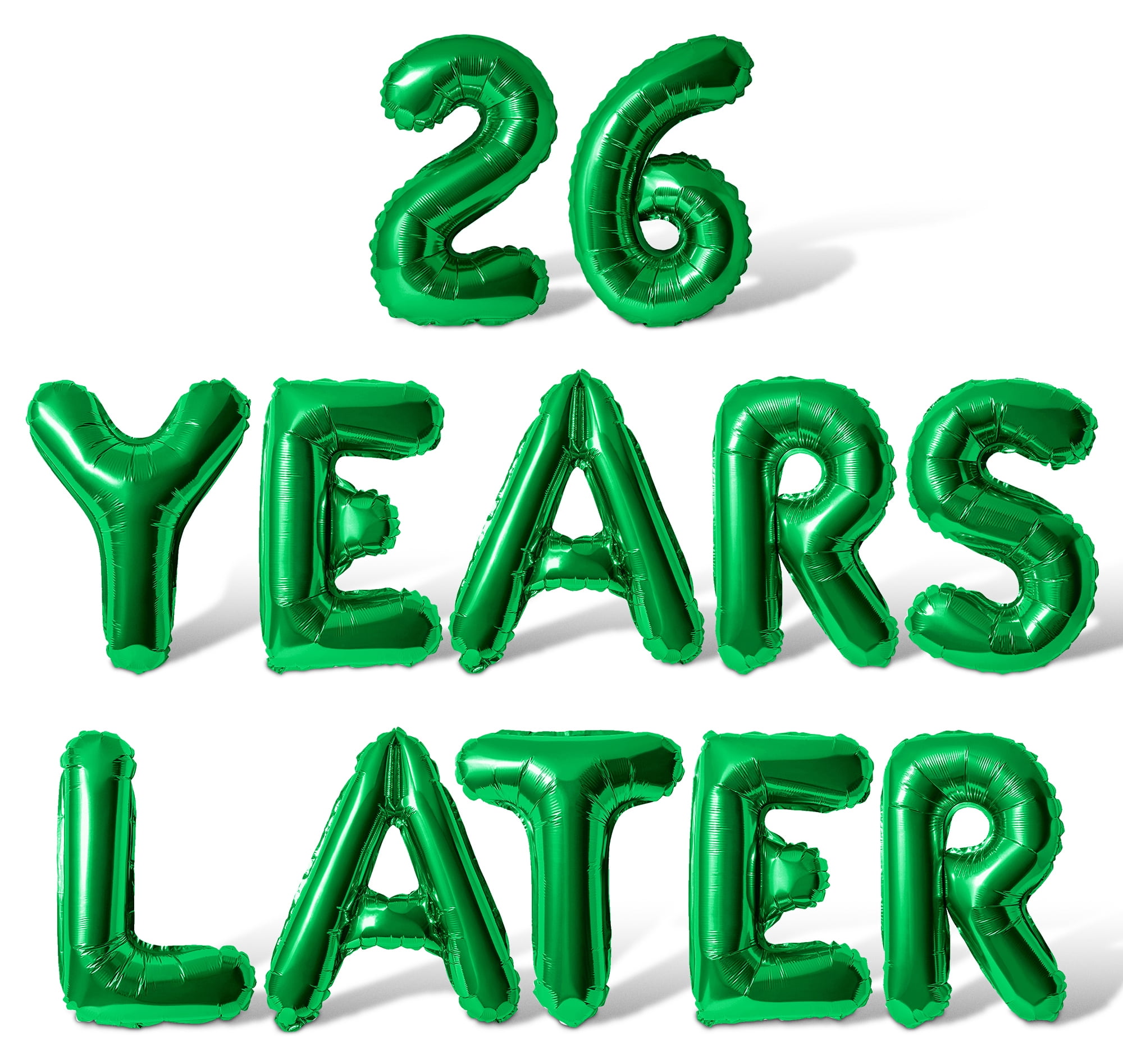 Letter Balloons - 26 YEARS LATER 16" Inch Alphabet Letters Foil Mylar ...