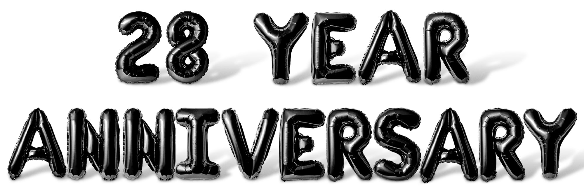 Letter Balloons - 28 YEAR ANNIVERSARY 16" Inch Alphabet Letters Foil ...