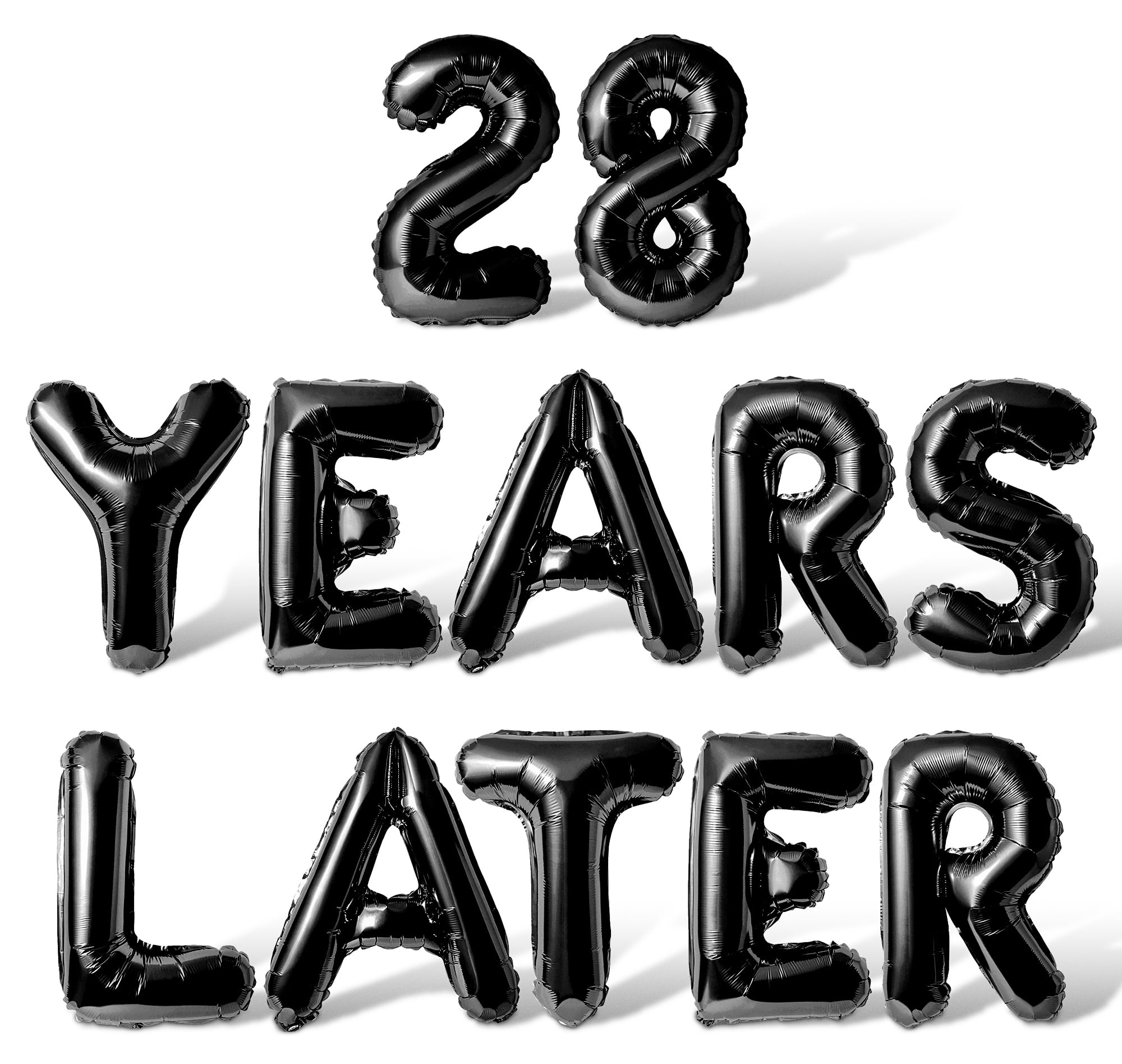 Letter Balloons - 28 YEARS LATER 16" Inch Alphabet Letters Foil Mylar ...