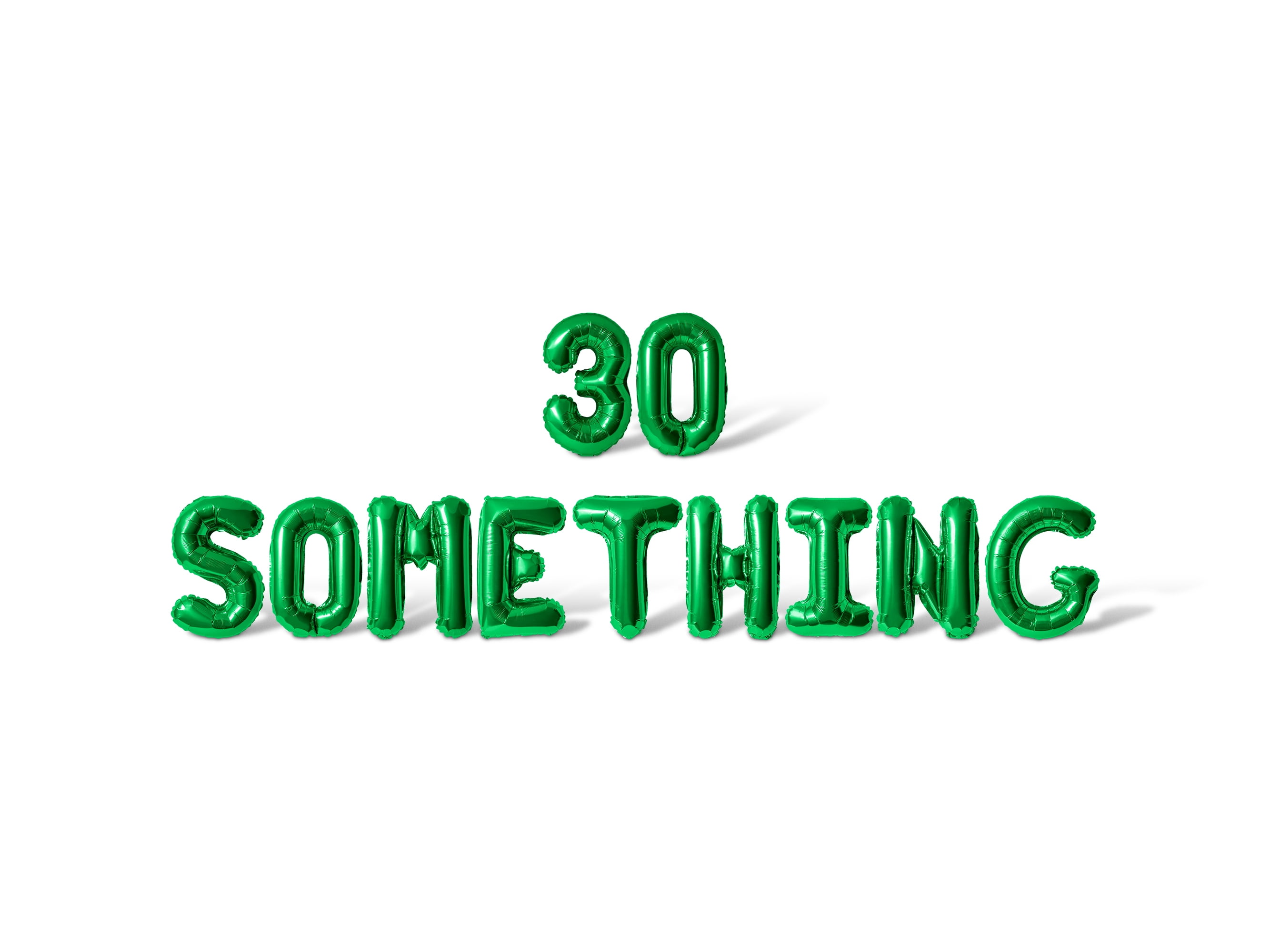Letter Balloons - 30 SOMETHING 16" Inch Alphabet Letters Foil Mylar ...