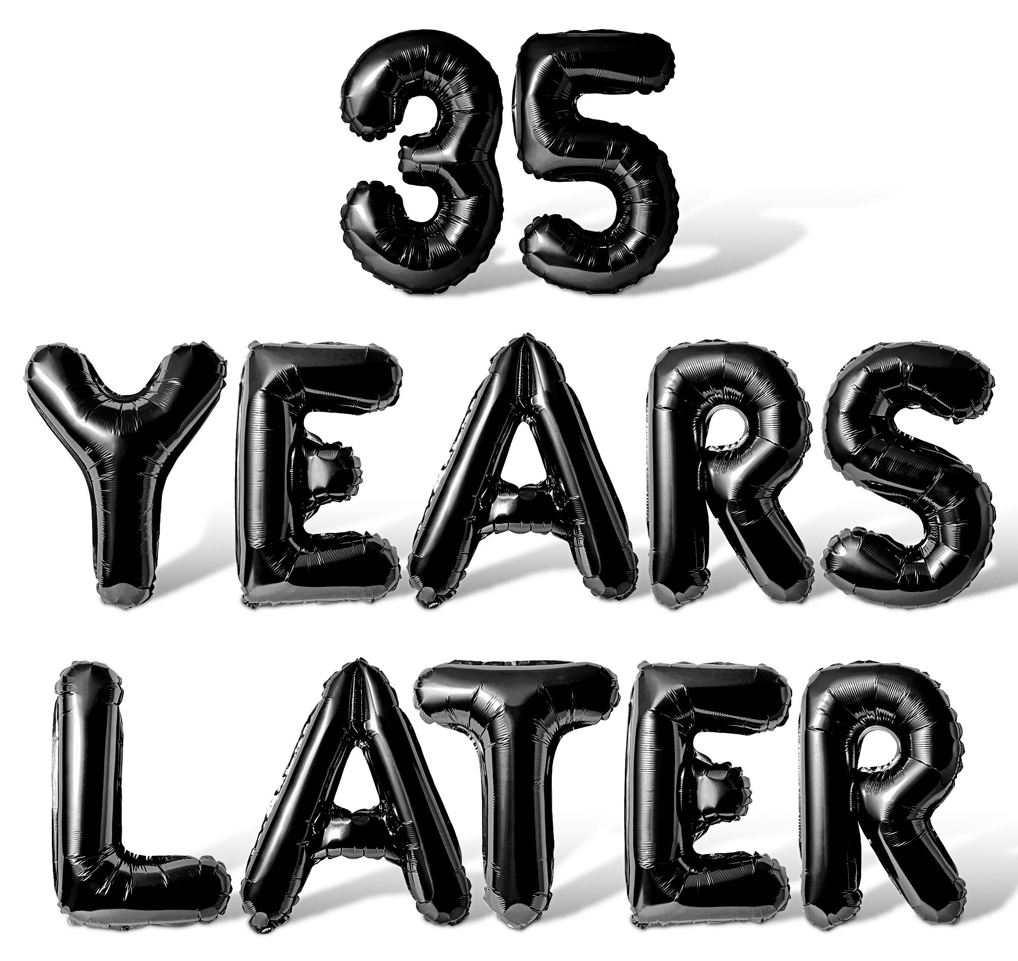 Letter Balloons - 35 YEARS LATER 16" Inch Alphabet Letters Foil Mylar ...