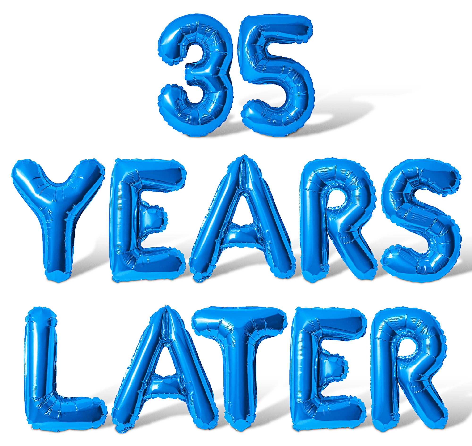 Letter Balloons - 35 YEARS LATER 16" Inch Alphabet Letters Foil Mylar ...