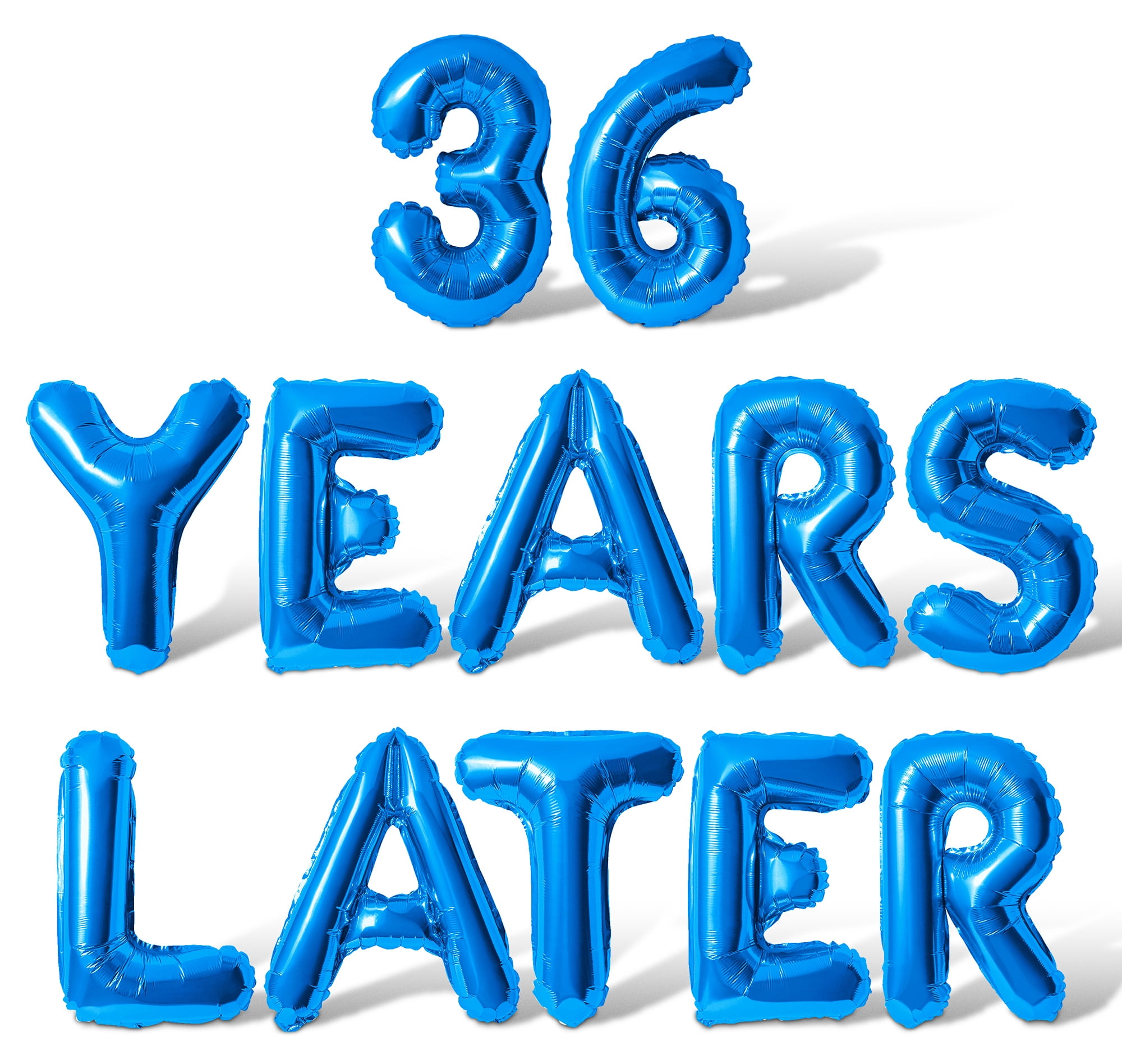 Letter Balloons - 36 YEARS LATER 16" Inch Alphabet Letters Foil Mylar ...