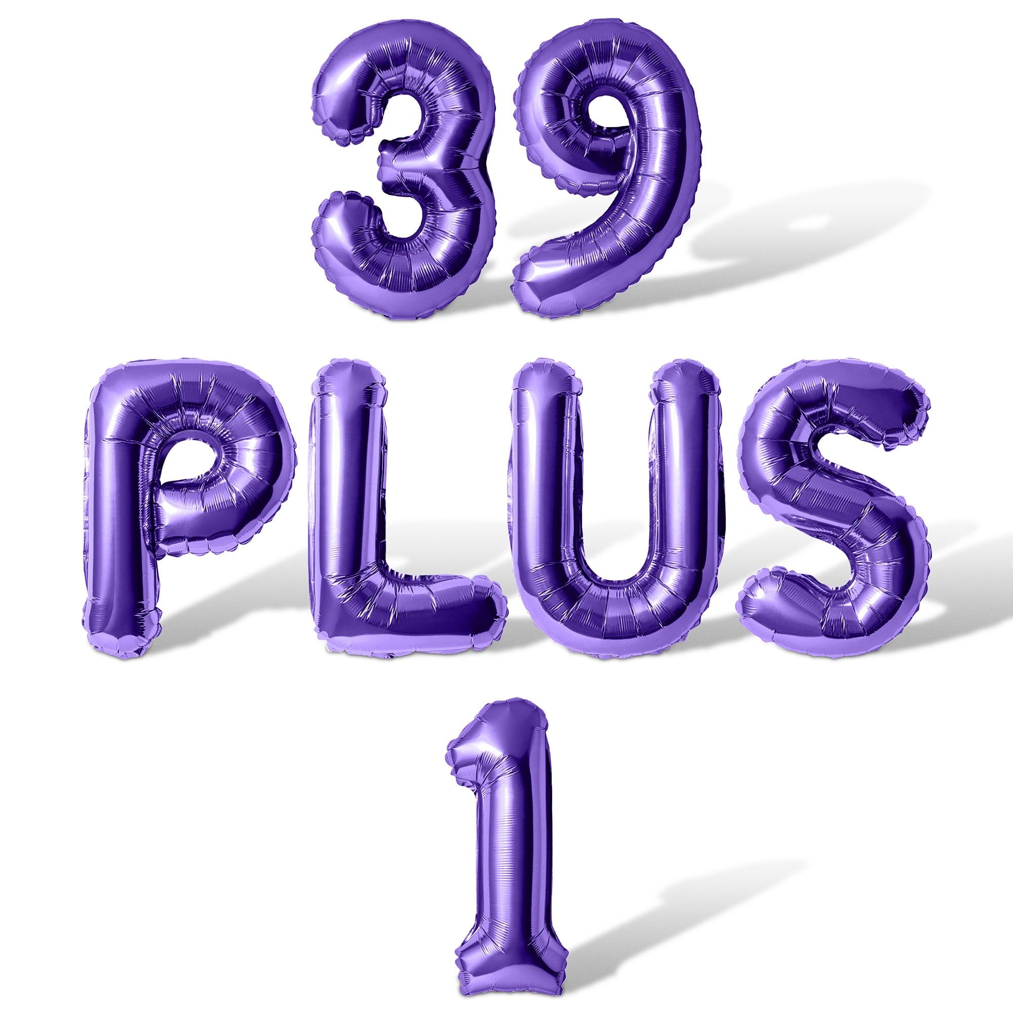 Letter Balloons - 39 PLUS 1 16" Inch Alphabet Letters Foil Mylar ...